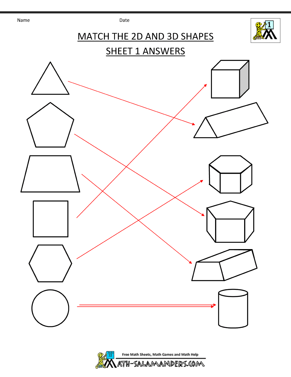 Identify 2d-and-3d-shapes | PDF - Worksheets Library