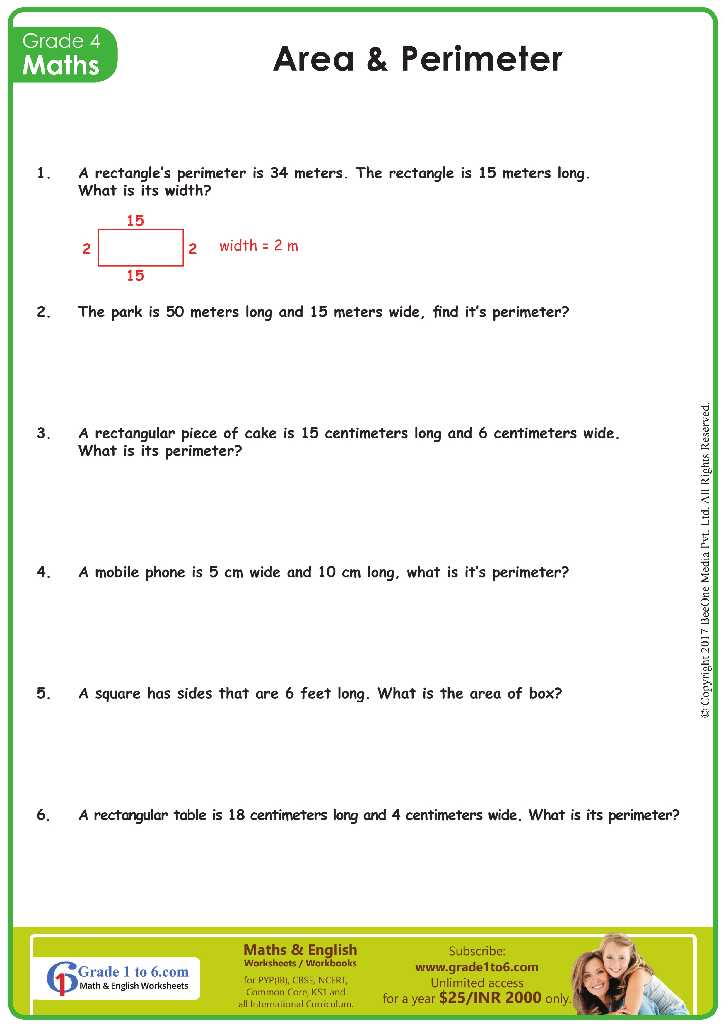 FREE Area And Perimeter Worksheets Grade 4 PDFs Brighterly FREE Area And Perimeter Worksheets Grade 4 PDFs Brighterly