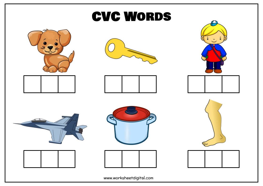 CVC Words Worksheets PDF | Engaging Phonics Activities for Early Learners
