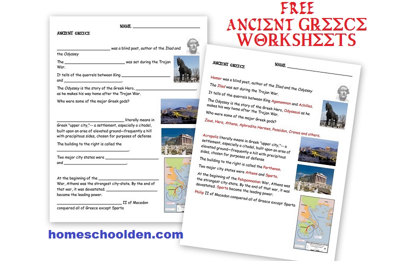 Ancient Greece word search Puzzle worksheet activities for kids ...