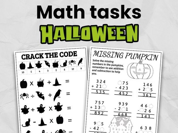 Free Halloween Math Worksheets - Worksheets Library