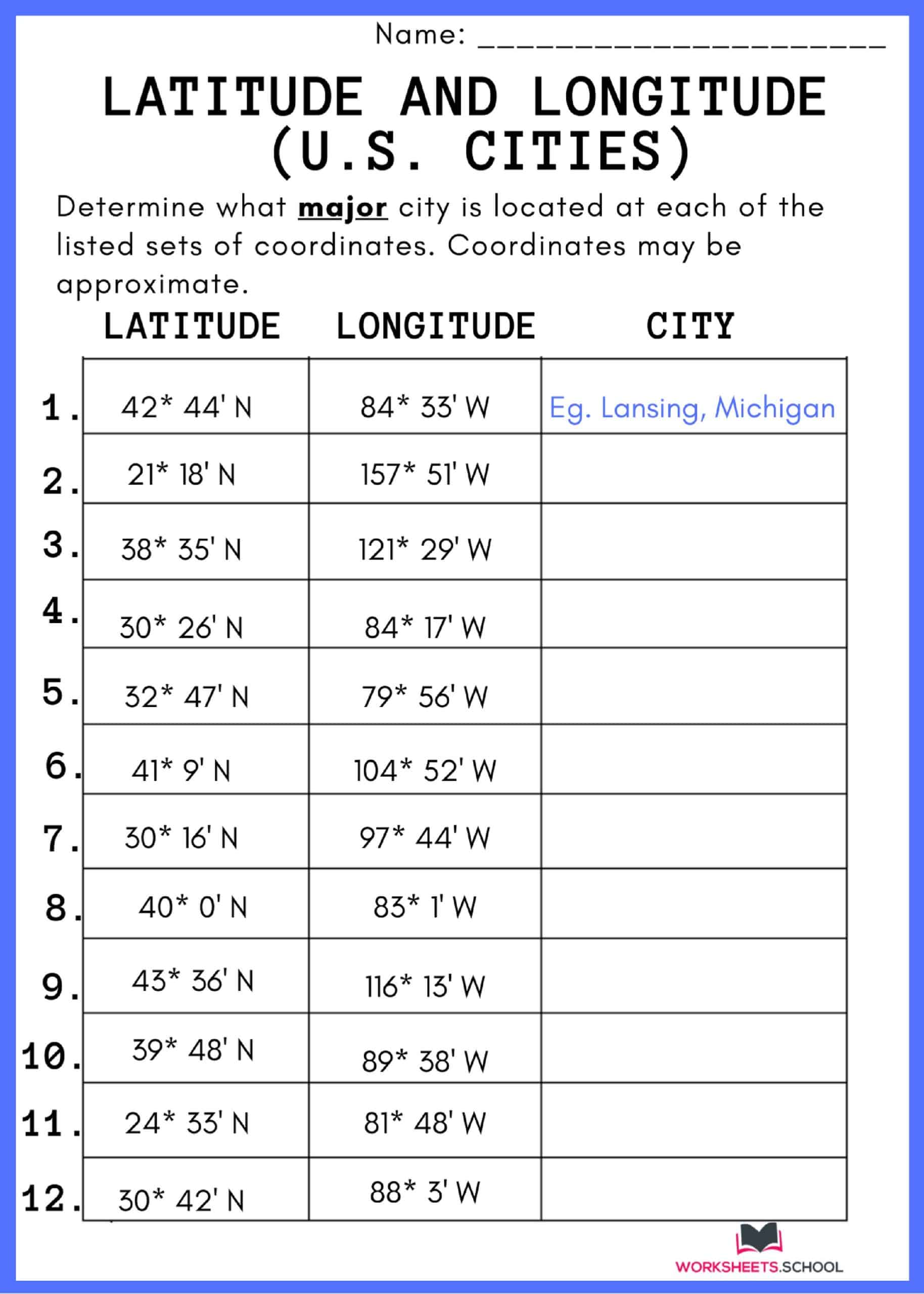 50 Latitude And Longitude Worksheets On Quizizz Free Printable 50 Latitude And Longitude Worksheets On Quizizz Free Printable
