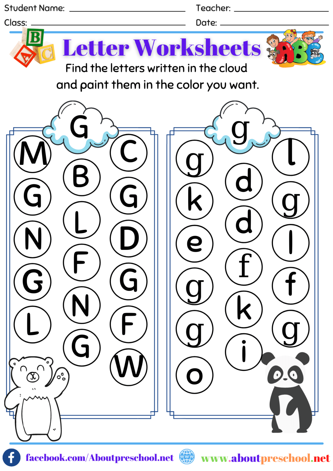 Letter G Preschool Printables Preschool Mom Worksheets Library Letter G Preschool Printables Preschool Mom Worksheets Library