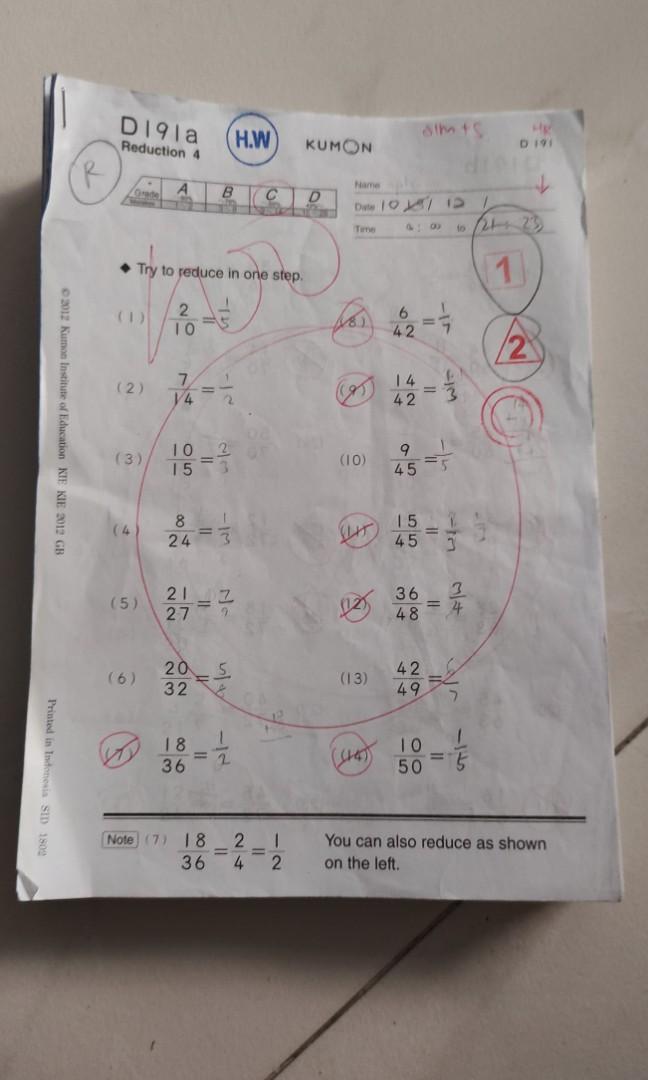 KUMON GRADE 4 DECIMALS AND FRACTIONS Simply Wonderful Toys KUMON GRADE 4 DECIMALS AND FRACTIONS Simply Wonderful Toys