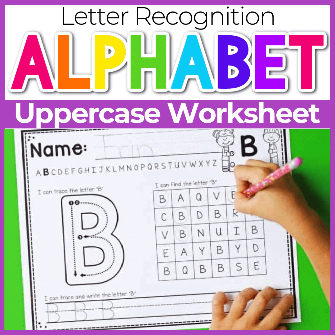 9 Printable Preschool Alphabet Worksheets. Letter Recognition - Etsy - Worksheets Library