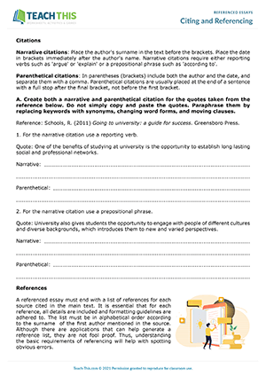 Teaching In-Text Citations and Integrating Quotations in Research ...