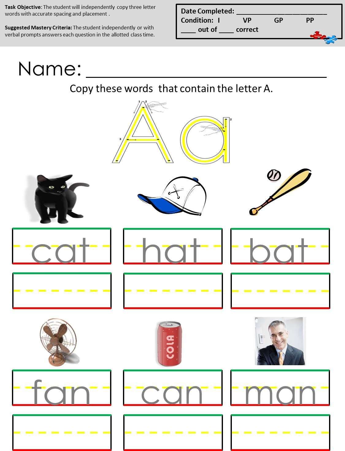 Free Autism Worksheets PDF Printable Resources For Autism Spectrum