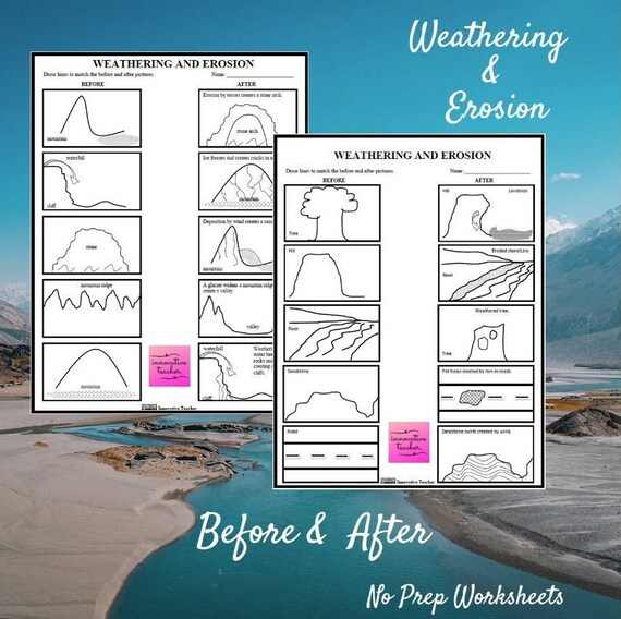 Engaging Weathering and Erosion Worksheets for Earth Science Education