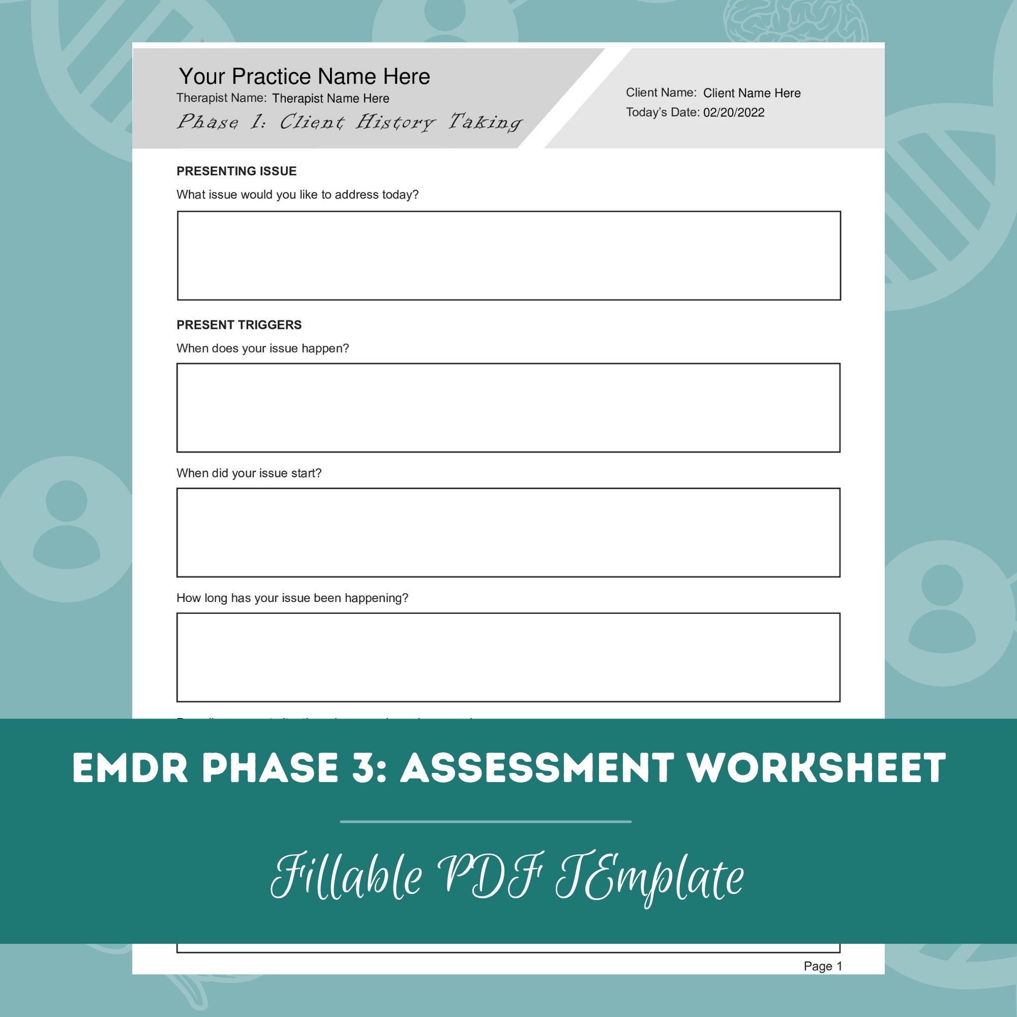EMDR Worksheets Preparation Worksheets Library EMDR Worksheets Preparation Worksheets Library