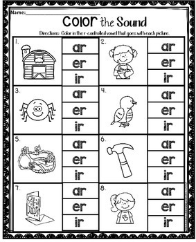 R-Controlled Vowels Fill in the Blanks Worksheet - Have Fun Teaching - Worksheets Library
