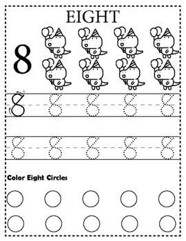 Free Printable Number Eight Worksheet - Worksheets Library