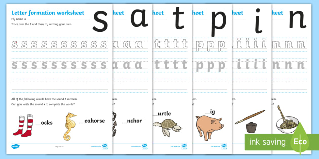 Letter Formation Worksheets & Teaching Resources for Early Years - Worksheets Library