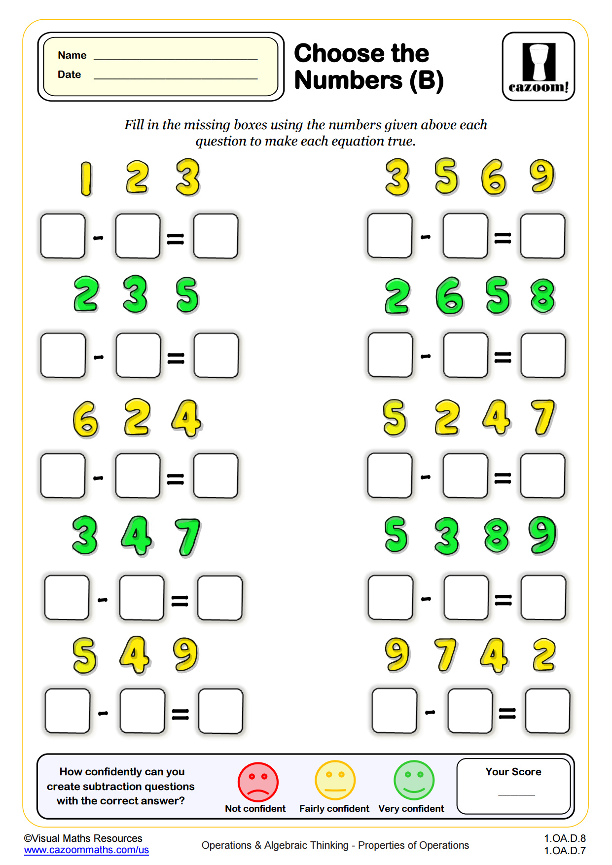 1.OA.D.7 Worksheets | Printable 1st Grade Math Worksheets - Worksheets ...