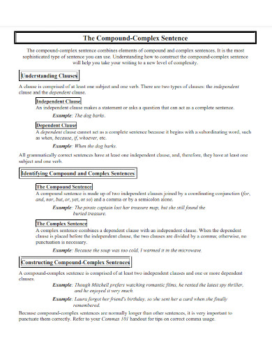 Compound - 19+ Examples, How to Create, Format, PDF - Worksheets Library