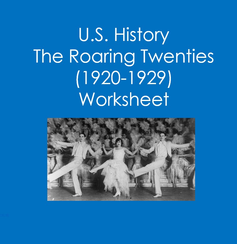 Roaring Twenties Worksheet Pdf