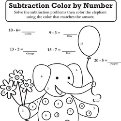Printable 1st Grade Math Coloring Worksheets | Education.com ...