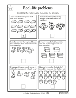 Addition and subtraction word problems | 1st grade Math Worksheet ...