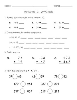 Engaging 2nd and 3rd Grade Worksheets for Fun Learning