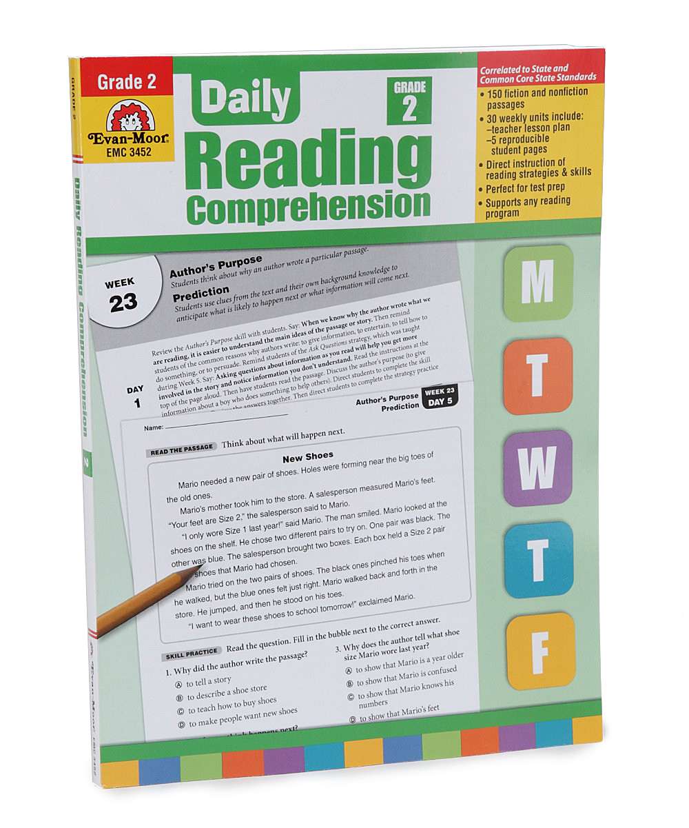 Second Grade Reading Comprehension Books - Worksheets Library