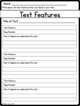 Text Features Worksheets - 15 Worksheets.com - Worksheets Library
