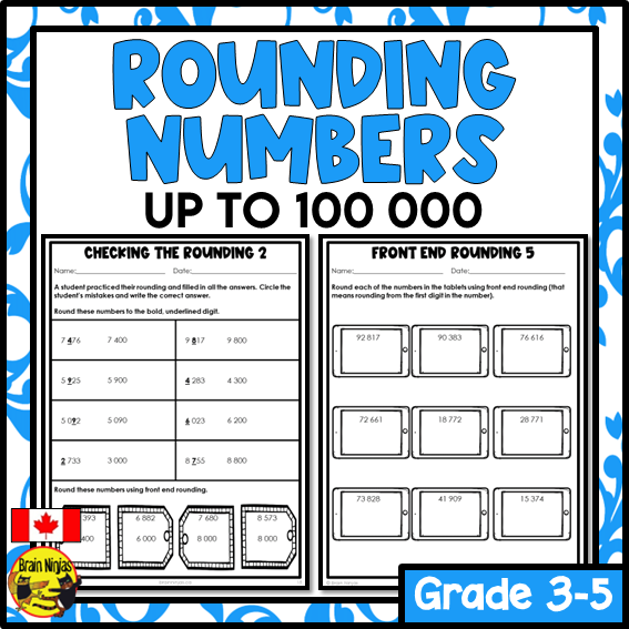 Math Workbook Rounding Number To The Nearest 10 And 100 Grade 2 3 Math