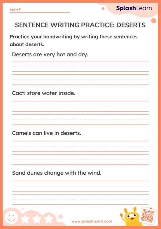 Sentence Tracing Worksheets for 3rd Graders Online - Worksheets Library