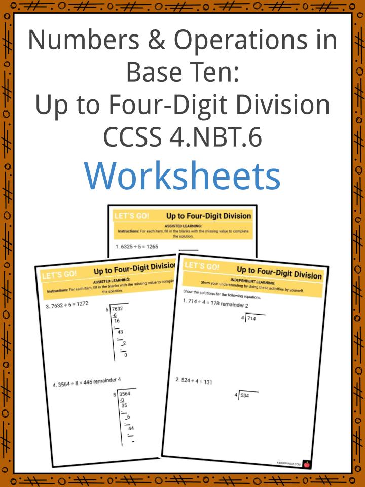 4th Grade Common Core Math Worksheets - Worksheets Library