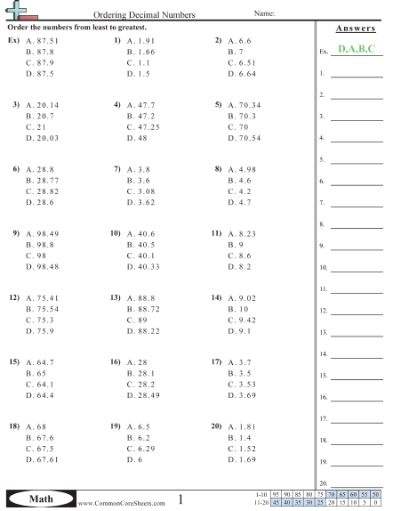 4.nf.7 Worksheets | Free - CommonCoreSheets - Worksheets Library