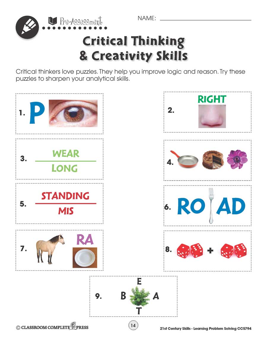 21st Century Skills - Learning Problem Solving: Critical Thinking ... - Worksheets Library