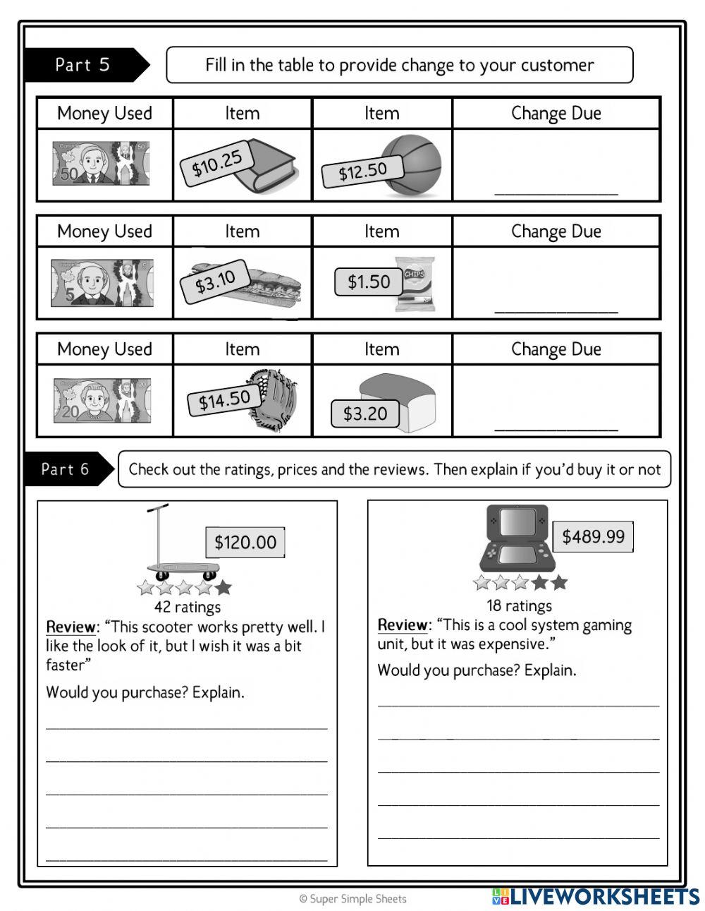 Grade 4 Financial Literacy Quiz Online Exercise For Live Worksheets Grade 4 Financial Literacy Quiz Online Exercise For Live Worksheets