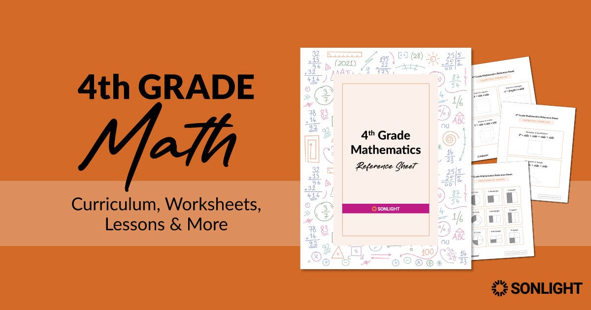4th Grade Math: Curriculum, Worksheets, Lessons & More - Worksheets Library