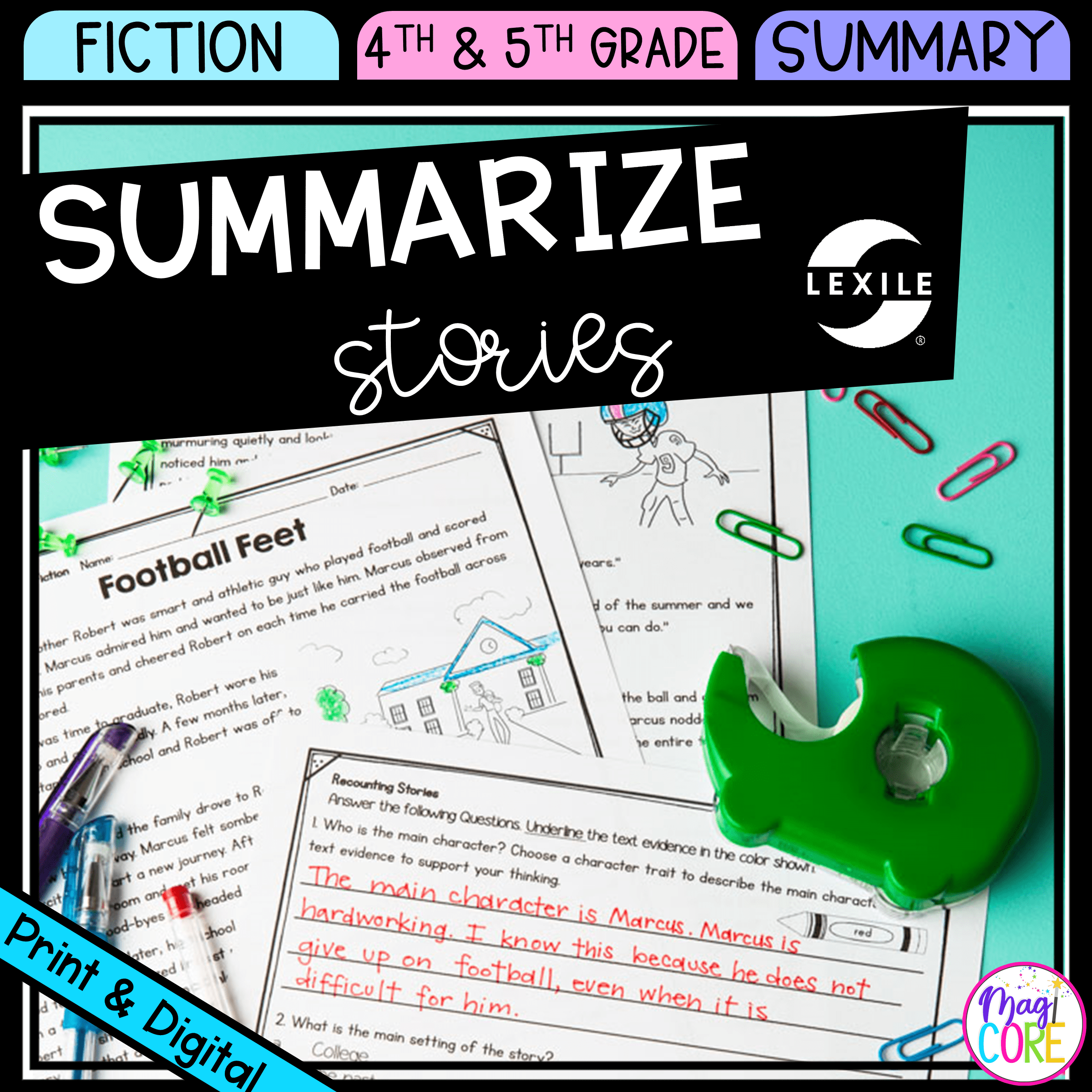 Summarize Stories - 4th & 5th Grade Reading Comprehension Passages Unit ...