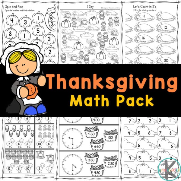 Free Thanksgiving Math Activities & Worksheets, Grades 1–6 - Worksheets ...