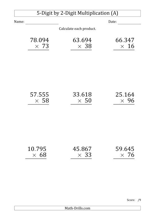 Multiplication Worksheets for 5th Graders Online - SplashLearn ...