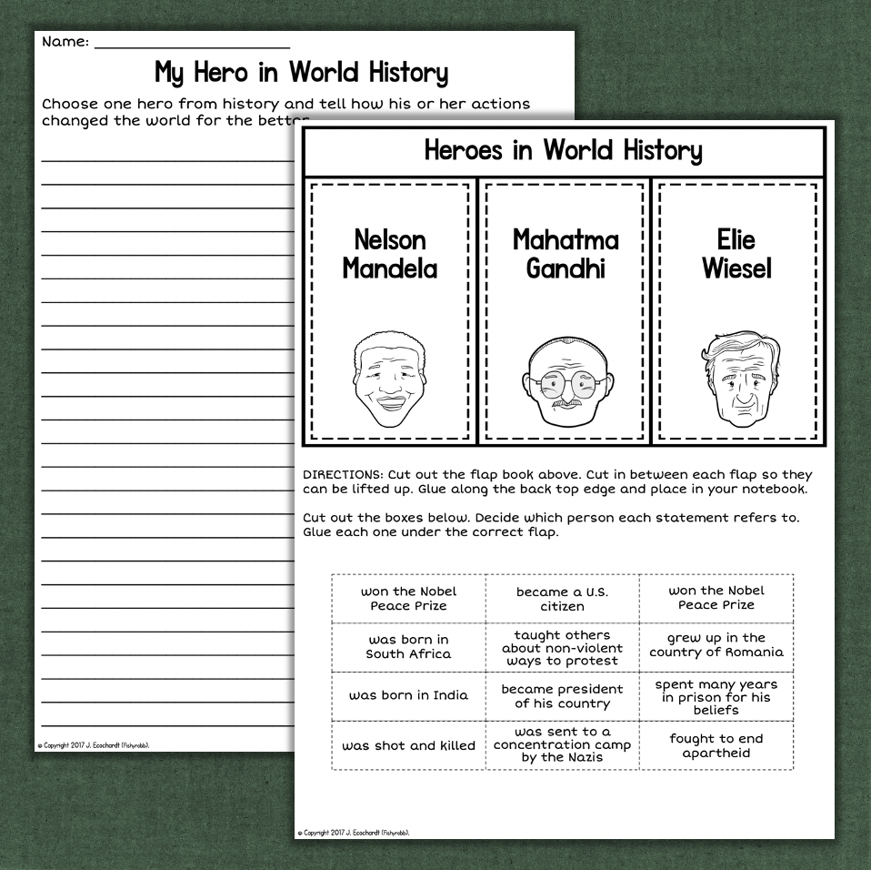 Heroes in History Reading Comprehension BUNDLE | Made By Teachers ...