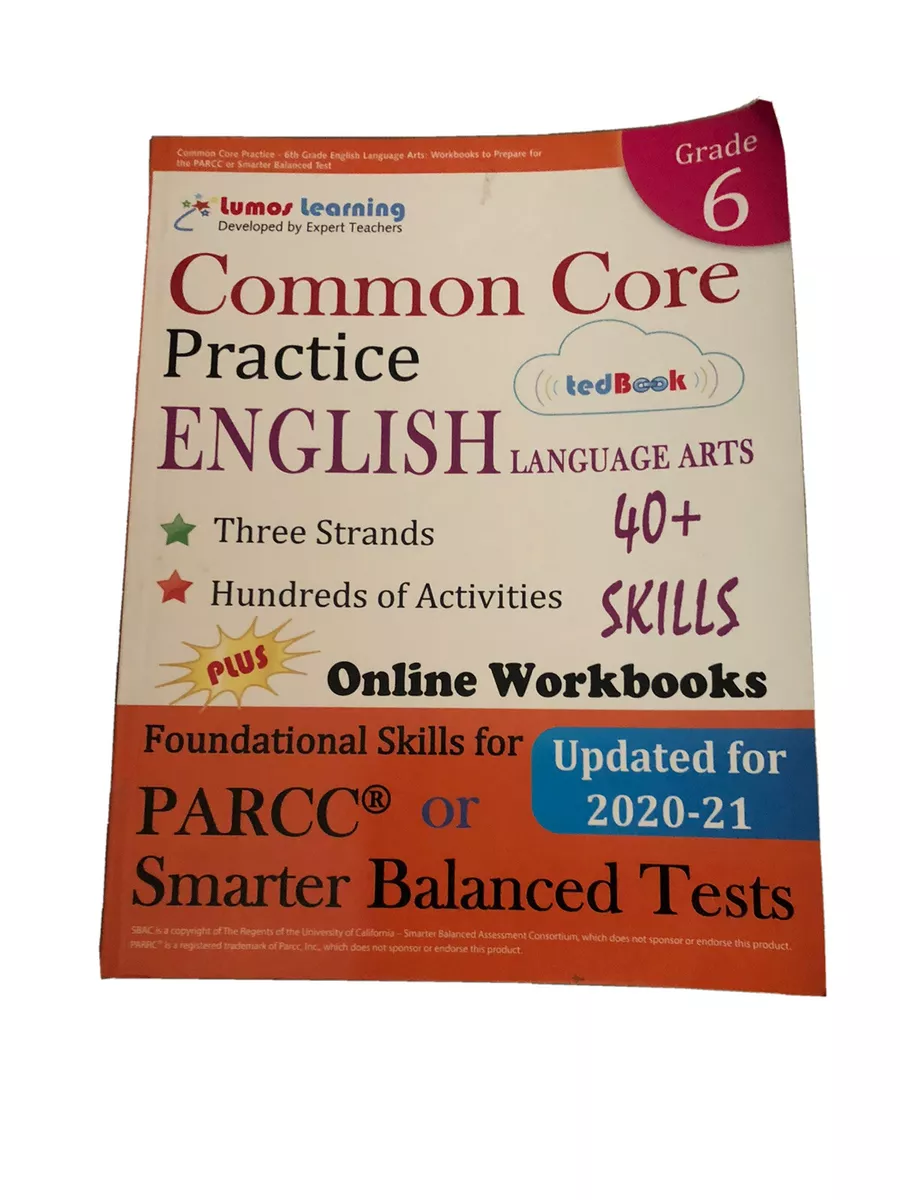 Common Core Practice - 6th Grade English Language Arts: Workbooks ...