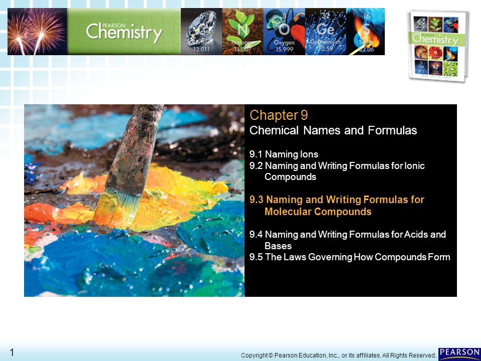 93 Naming And Writing Formulas For Molecular Compounds 1