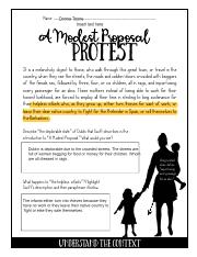 A Modest Proposal Lesson Plan Rhetorical Analysis Examples Essay ...