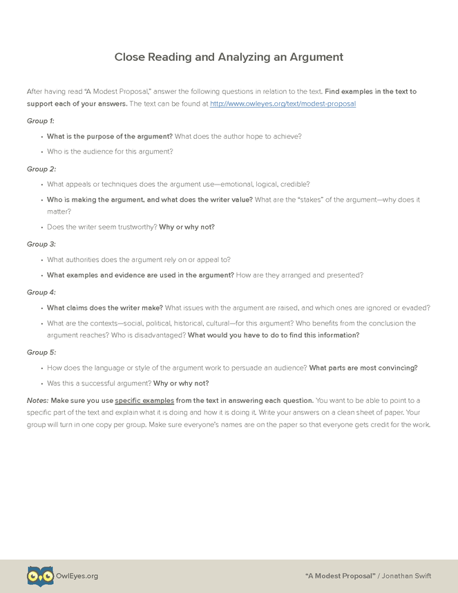 A Modest Proposal Commonlit Answers - Fill Online, Printable ...