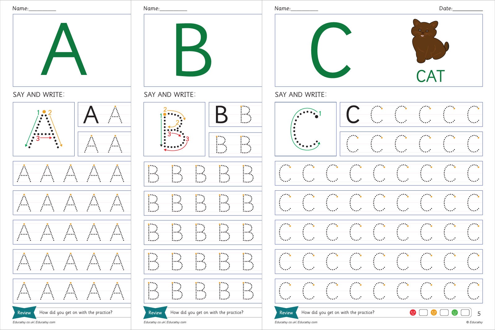 Alphabet Tracing Worksheet – Cookies & Racecars - Worksheets Library