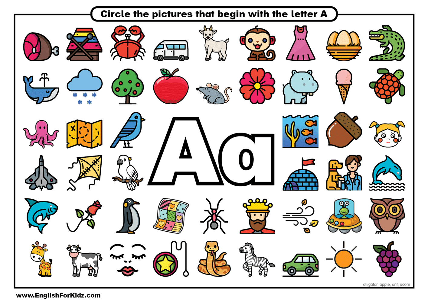 English for Kids Step by Step: Alphabet Learning Worksheets (Free PDF ...