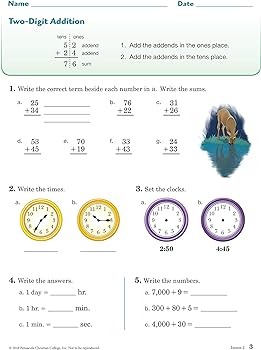 Arithmetic 3 - Abeka 3rd Grade 3 Mathematics Multiplication, Division ...