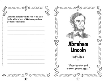 Abraham Lincoln: Famous American | Printable Mini-Books - Worksheets ...