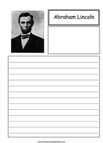 Abraham Lincoln Notebooking - Homeschool Helper Online - Worksheets Library