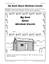 My Book About Abraham Lincoln - Presidents Day Printable (2nd-4th ...
