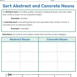 Printable 3rd Grade Abstract Noun Worksheets | Education.com ...
