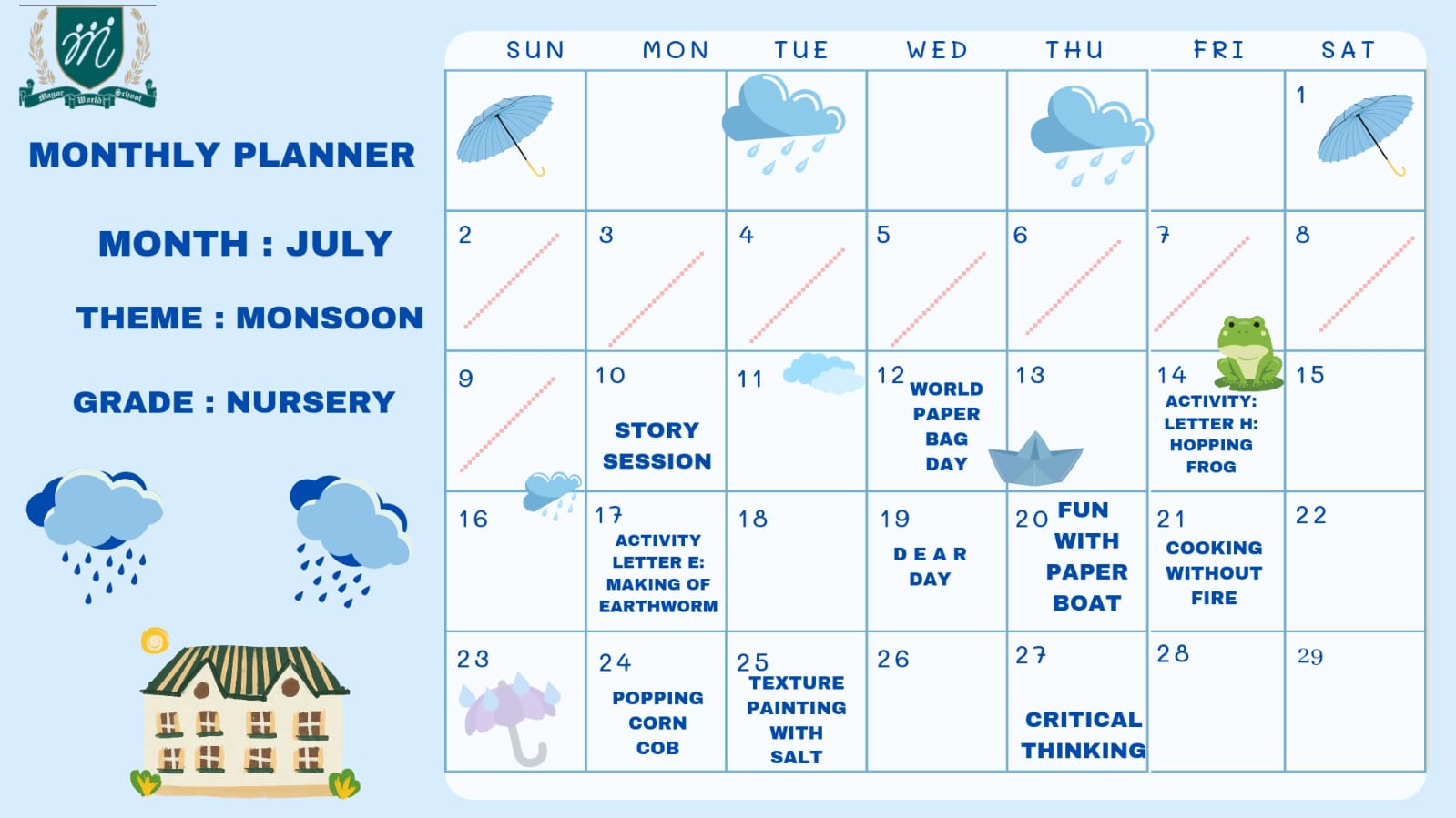 Activity Calendar 2024 2025 Mayor World School Jalandhar Activity Calendar 2024 2025 Mayor World School Jalandhar
