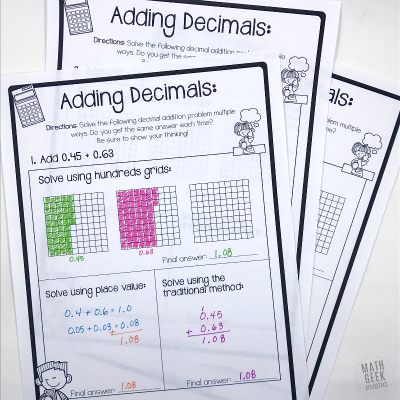 Free add decimals worksheet, Download Free add decimals worksheet png ...