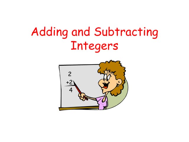 Adding and subtracting integers - Worksheets Library