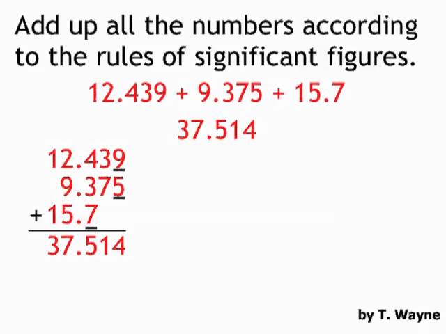 Significant Figures Addition And Subtraction Example Worksheets Library